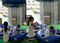 China Air Sport Game Grab Cube Catching Machine Inflatable Cashing Machine Money Booth For Market for sale
