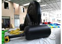 China 5 m * 4 m Air Black Inflatable Soccer Games For Player Training UL EN71 for sale