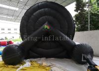 China 5 m * 4 m Air Black Inflatable Soccer Games For Player Training UL EN71 for sale