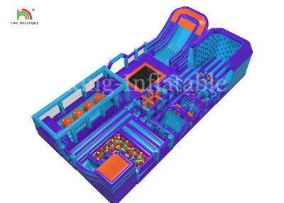 China 30*15*6 m Giant Inflatable Outdoor Sport Games Obstacle Course Equipment For Adults for sale