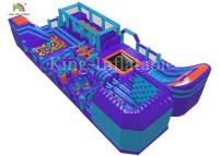 China 30*15*6 m Giant Inflatable Outdoor Sport Games Obstacle Course Equipment For Adults for sale
