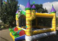 China Yellow Outdoor Playground Inflatable Jumping Castle For Kids / Indoor Bouncy Castle for sale