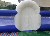 China Movable Blue Inflatable Soccer Ball Football Field 16 m *8 m Anti - Ruptured for sale
