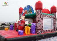 China Merry Christmas Inflatable Santa Claus Bouncy Castle For Xmas Decoration 20ft for sale