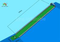 China Green Single Lane 15 m Long Inflatable Water Slide For Adults Customized Size for sale