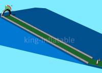 China Green Single Lane 15 m Long Inflatable Water Slide For Adults Customized Size for sale