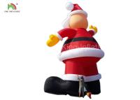 China 210D Nylon 10 m H Inflatable Santa Claus Advertising Christmas Decoration for sale