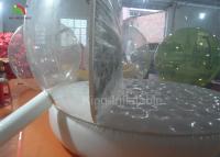 China Clear People Inside Inflatable Snow Balls For Advertisement 210D Nylon Material for sale