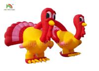 China Red And Yellow Inflatable Turkey Arches Merry Christmas Thanksgiving Promotion Advertising for sale