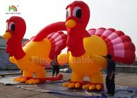 China Red And Yellow Inflatable Turkey Arches Merry Christmas Thanksgiving Promotion Advertising for sale