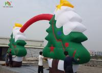 China EN14960 Inflatable Advertising Products 11*5 m Blow Up Christmas Tree Arches Santa for sale