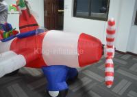 China Customized Size Promotional Inflatable Standing Christmas Santa Claus Outdoor Advertising for sale
