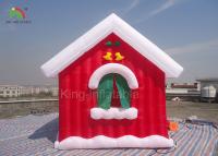 China 5*4*4 m Inflatable Advertising Products Festival Decoration Christmas Red House Tent for sale