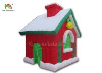 China 5*4*4 m Inflatable Advertising Products Festival Decoration Christmas Red House Tent for sale