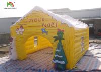 China Customized Size Inflatable Advertising Products Christmas House Snowma Tent for sale