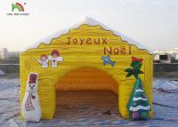 China Customized Size Inflatable Advertising Products Christmas House Snowma Tent for sale