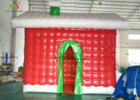 China Red Inflatable Christmas House For Festival Decoration One Year Warranty for sale