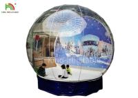 China Human Size Inflatable Snow Ball Clear 0.8 mm PVC  Globe Photo Taking EN14960 For Take Photo /Advertising for sale