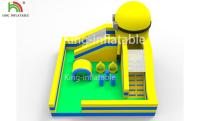 China Yellow Minions Indoor Bouncy Inflatable Jumping Castle Obstacle Dry Slide OEM for sale