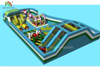 China 22*15 m Inflatable Amusement Equipment Kids Play Park Dry Slide Bouncer for sale