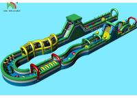 China 80 * 3 M PVC Tarpaulin Inflatable Sports Games Giant Obstacle Course for sale