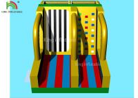 China Outdoor 8*5m Inflatable Sport Games Football Shooting Combine Climbing Sticky for sale