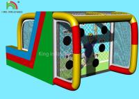 China Outdoor 8*5m Inflatable Sport Games Football Shooting Combine Climbing Sticky for sale