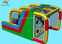 China Outdoor 8*5m Inflatable Sport Games Football Shooting Combine Climbing Sticky for sale