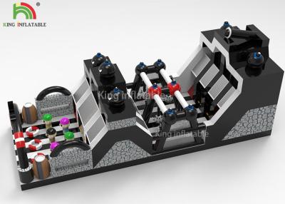 China 15.8 M Long Inflatable Obstacle Course Sport Games Child Play For 3 Person for sale