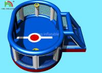 China 8.5 * 8 M Blue Inflatable Sport Games / Blow Up Football Field For Kids for sale