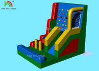 China Colorful Inflatable Sports Games / Blow Up Climbing Wall Combine Kids Slide Football Darts 8*5 M for sale