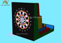 China Colorful Inflatable Sports Games / Blow Up Climbing Wall Combine Kids Slide Football Darts 8*5 M for sale