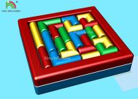 China Commercial Backyard Toddler Sport Games Inflatable Twister Mattress Combine Building Block for sale