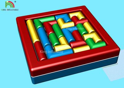 China Commercial Backyard Toddler Sport Games Inflatable Twister Mattress Combine Building Block for sale
