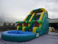 China Unti-riptured Commercial Inflatable Water Slides With Swimming Pool for sale