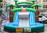 China 9*4*5 m Green Tree Family Inflatable Water Slide Kids Seaworld Backyard With Pool for sale