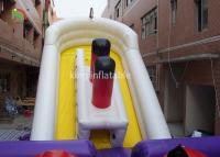 China Anti - UV PVC Tarpaulin Colorful Inflatable Dry Slide Double Lanes pirate ship slide for sale