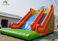 China Rabbit Shape Inflatable Water Slide With Logo Printed Outside Entertainment for sale