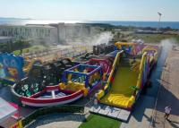 China 300M Long Monster Obstacle Course Inflatable Sports carnival Games Child Play For Outdoor for sale