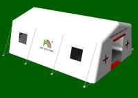 China White 7.55X5.6m Custom Portable Inflatable Medical Event Tent For Emergency Shelter for sale