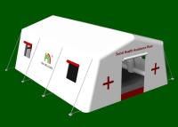 China White 7.55X5.6m Custom Portable Inflatable Medical Event Tent For Emergency Shelter for sale