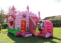 China Waterproof 5x4m Inflatable Jumping Castle Customised Birthday Parties Princess Palace for sale