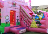 China Waterproof 5x4m Inflatable Jumping Castle Customised Birthday Parties Princess Palace for sale