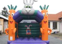 China Party Used Small Kids Inflatable Jumping Castle With Carrot And Rabbit 4X4M for sale
