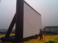 China Outdoor Inflatable Movie Screen 0.55mm PVC Tarpaulin Movie Screen for sale
