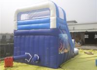 China Three lines Inflatable Water Slide With Pool For Kids / Adults Inflatable Slide Park for sale