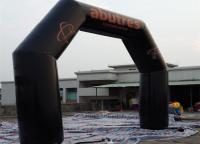 China 0.6mm Plato PVC Tarpaulin Sealed Inflatable Arches / Black Inflatable Archway for sale