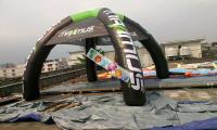 China Inflatable Spider Tent / Digital Printing Inflatable Roof Tent For Moving Events for sale