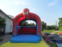 China Spider Man Commercial Bounce Houses fire retardant , Customized for sale