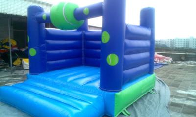 China Ocean Blue Commercial Bounce Houses Jumping With PVC Tarpaulin for sale